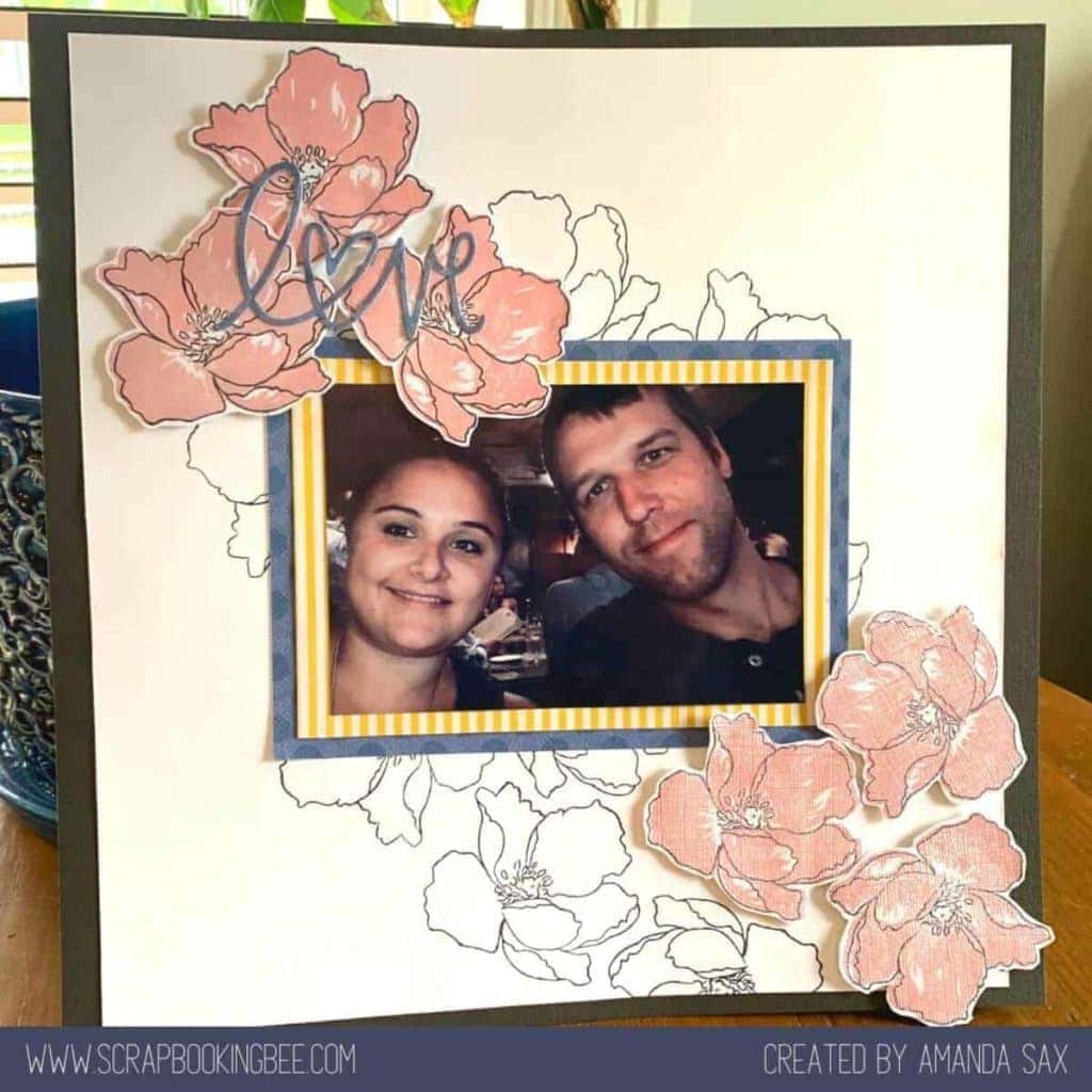 Scraplift: Love Scrapbook Layout - Scrapbooking Bee