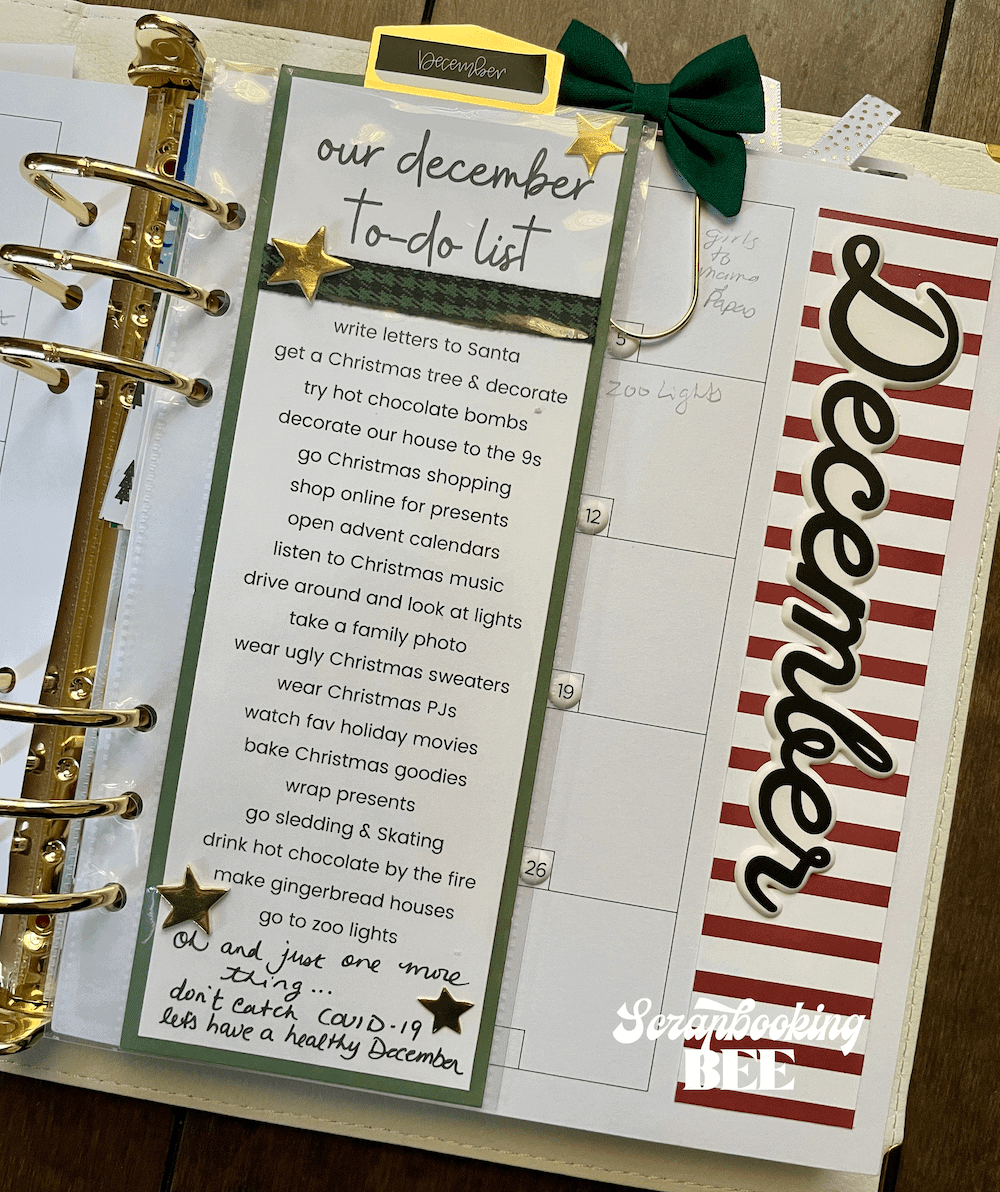 Beginners Guide To Creating A December Daily Album - Scrapbooking Bee