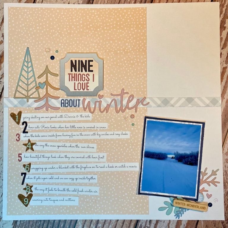 January Challenges - Scrapbooking Bee